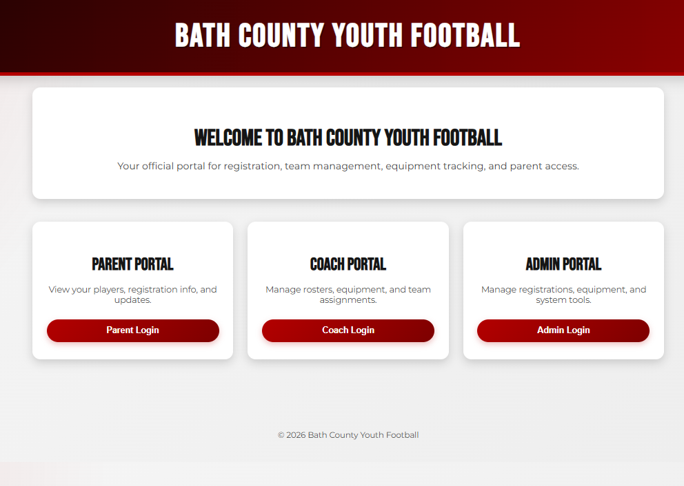 Bath County Youth Football Registration | Kristie Jones